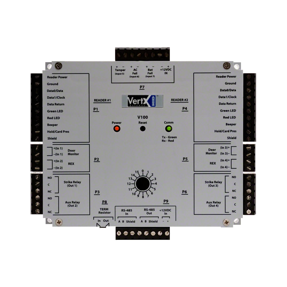 Compre Placa Expansora Vertex Wiegand Para 2 Leitores V100 Hid 35.00501 ...